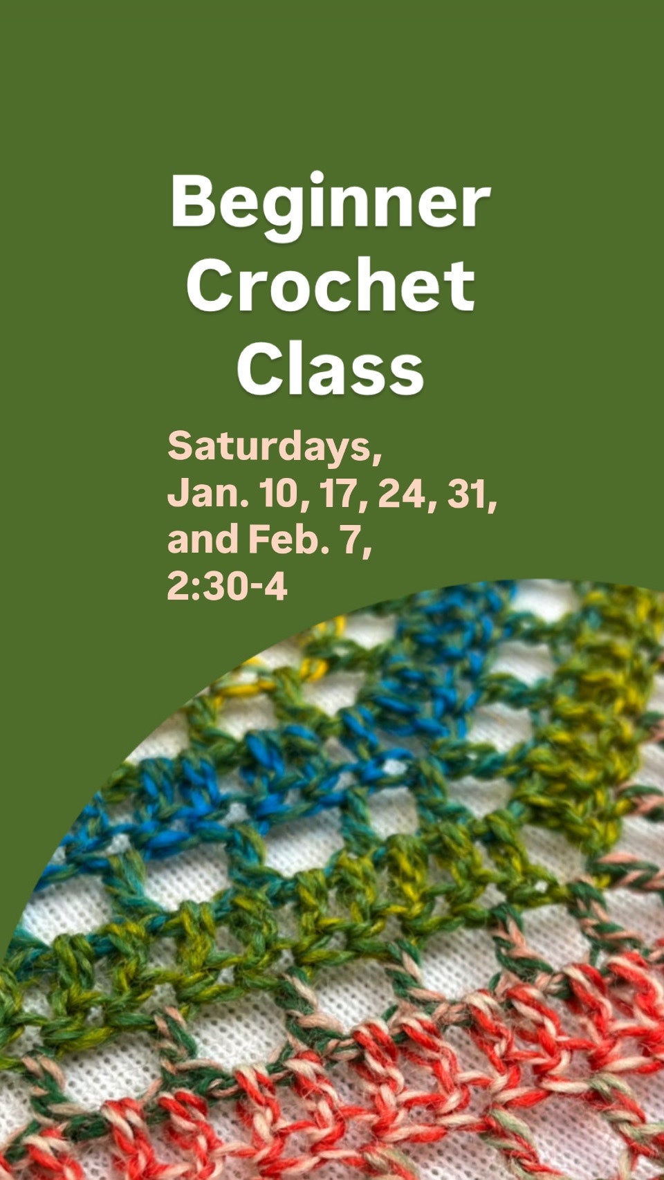 Beginner Crochet Class | Yarn Matters